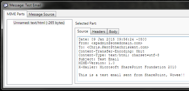 Intercepting SharePoint Email and Testing Outgoing E-Mail Settings ...