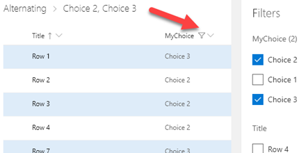 Alternating Row Styles with List Formatting | The Chris Kent